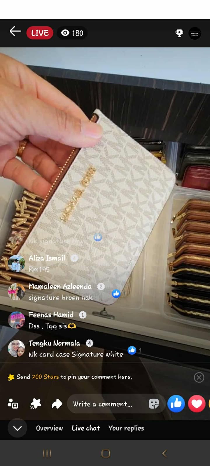 (INTERNAL USE ONLY) LD SEPT 6 MK CARD CASE SIGNATURE VANILLA – NYShoppeUSA